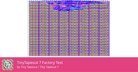 1 Tinytapeout 7 Factory Test Quicker Easier And Cheaper To Make