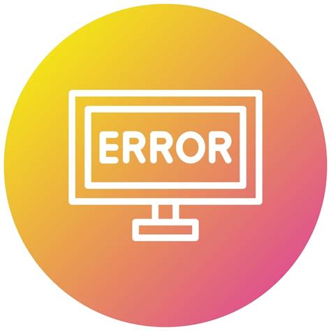 Premium Vector Error Vector Icon Design Illustration