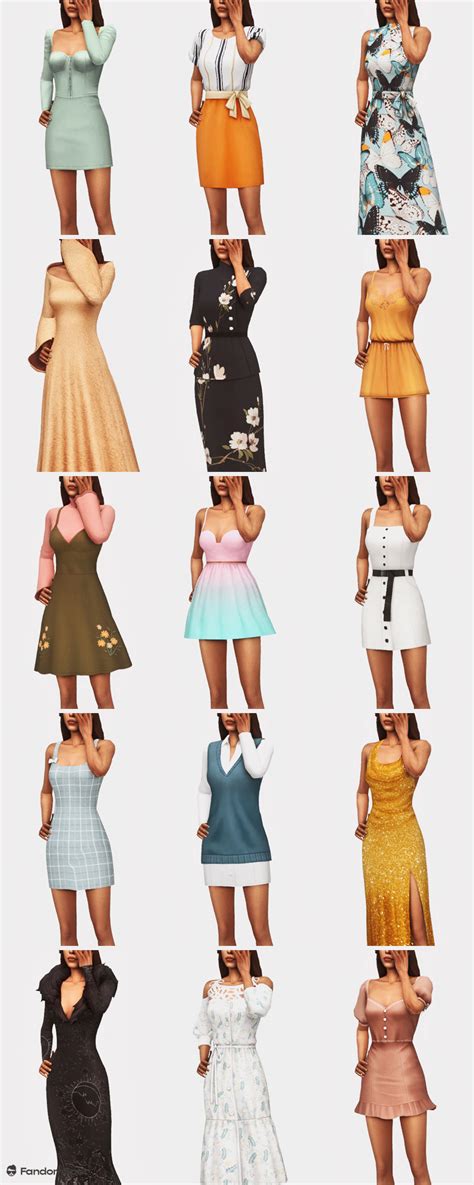 27 Best Sims 4 Dress Cc Maxis Match Date Night Dress Mini Dress And