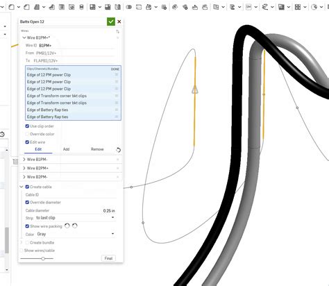 Custom Feature Cable Wire Routing Page 5 Onshape