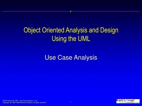 Ppt Object Oriented Analysis And Design Using Uml Powerpoint