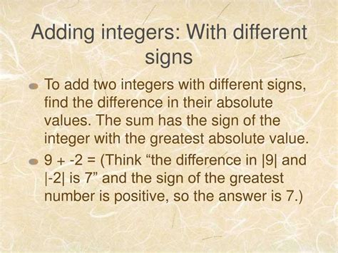 Ppt Integers Powerpoint Presentation Free Download Id 1295833