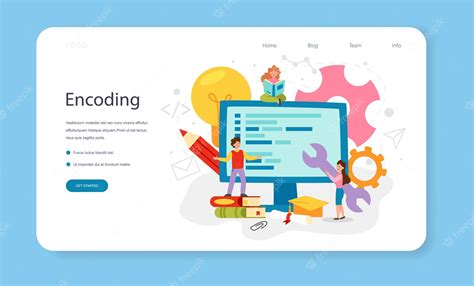 Premium Vector Programming Web Banner Or Landing Page It Education