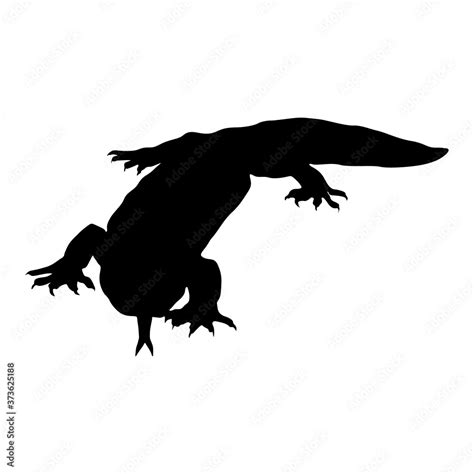 Gila Monster Heloderma Suspectum Silhouette Found In Map Of North America Stock Vector Adobe