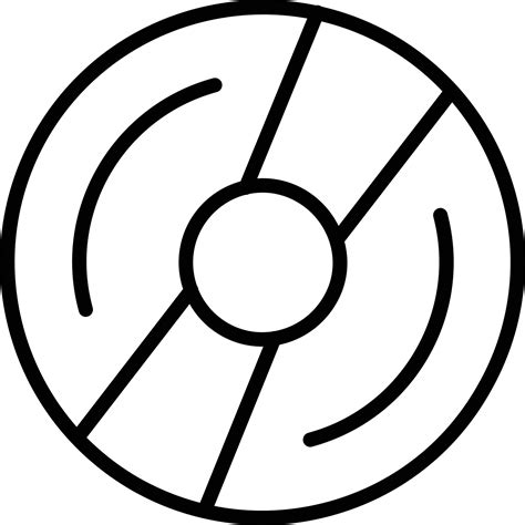 Compact Disk Line Icon Vector Art At Vecteezy