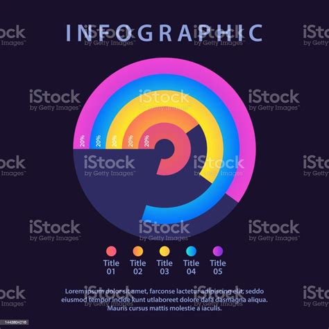 교육 과정 평가 어두운 테마에 대한 서클 인포 그래픽 디자인 템플릿 0명에 대한 스톡 벡터 아트 및 기타 이미지 0명 개인화 공부 Istock