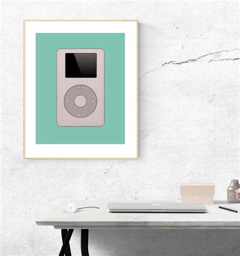 Ipod Classic Printable Retro Poster Pop Art Print Wall Art Wall
