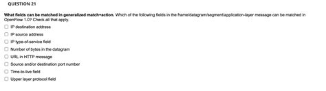 Solved What Fields Can Be Matched In Generalized