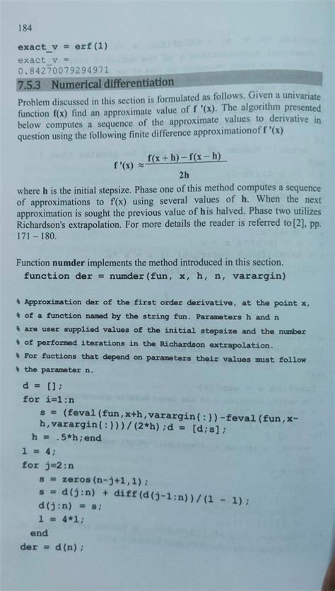 Campus Book Unit Vii Numerical Differentiation And Integration
