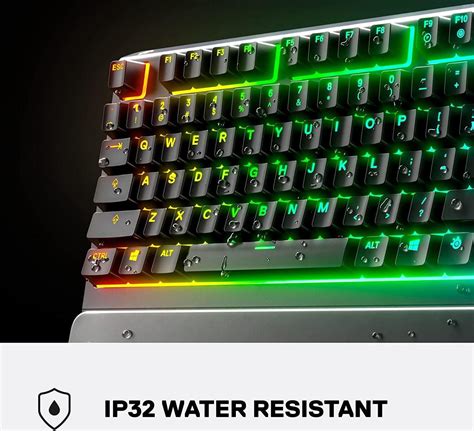 Steelseries Apex 3 Tkl Rgb Gaming Keyboard Tenkeyless Compact Form Factor 8 Zone Rgb