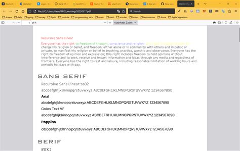 recursive sans linear displays to thin in pdf files · issue 518