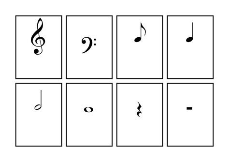 Individual Musical Notes Symbols