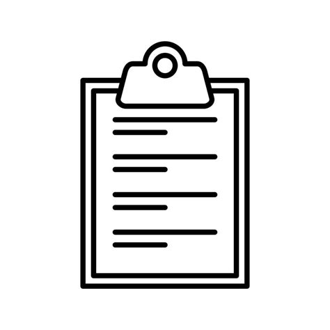 Clipboard Vector Icon 13005100 Vector Art At Vecteezy