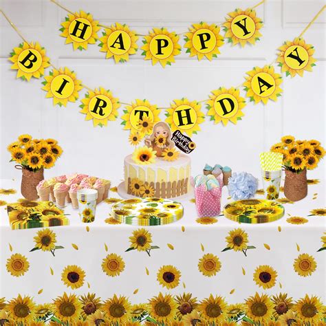 Sunflower Party Decorations Dinnerware Sunflower Party Supplies For