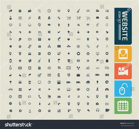 Website Icon Set Vector Shutterstock
