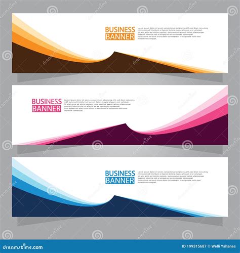 Vector Abstract Design Web Banner Template Web Design Elements Header Design Stock Vector
