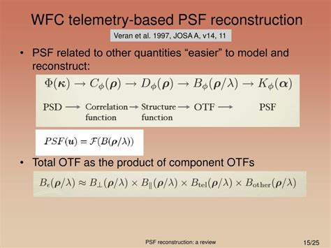 Ppt Psf Reconstruction A Review Of The Quests Powerpoint Presentation Id4755163