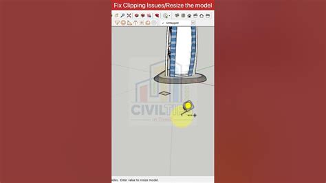 Fix Clipping Issues With Resize The Model In Sketchup Youtube