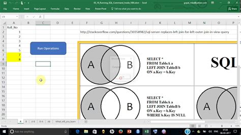 03 10 Reading Worksheet Data Into A Table And Running Sql Inside Vba