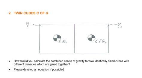 Solved Twin Cubes C Of Ghow Would You Calculate The Combined