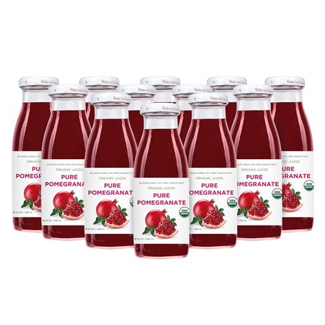 Pmona Organic Pomegranate Juice Pack Of 12 Cold Pressed