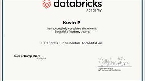 Databricks Fundamental Accreditation Certificate