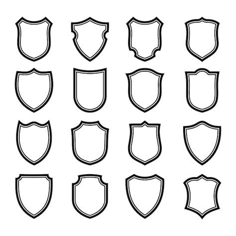 Premium Vector Set Of Shield Badge Vector
