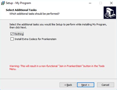 Pascalscript Inno Setup Conditionally Hide Show Static Text Based On Task Selection Stack