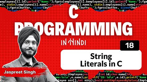 String Literals In C Youtube