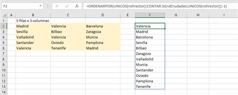 Fórmulas desbordadas Pasar de Matriz a Vector EXCEL FORO Un blog de Excel