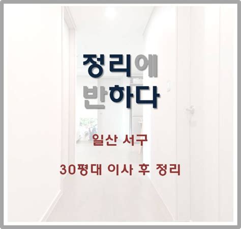 일산 정리수납 30평대 이사 후 집 전체 정리컨설팅 후기 거실 안방 드레스룸 정리 네이버 블로그