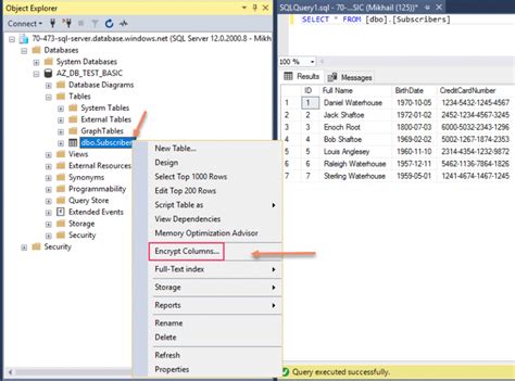 SQL Server Always Encrypted Feature Guide