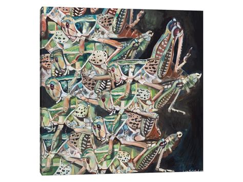 Grasshopper Swarm Canvas Wall Art By Lisa Goldfarb Icanvas