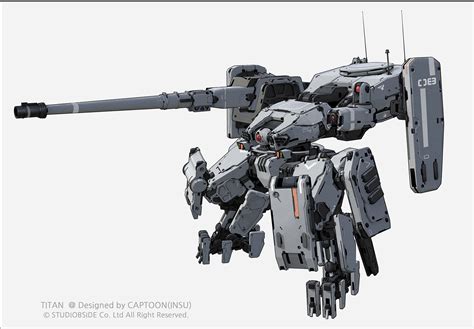 Titan Captoon Insu Cannon Mech Scifi Mech Robot Mech
