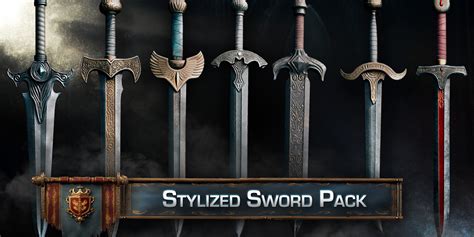 Stylized Sword Pack For Blender And Game Design 3d Weapon Assets