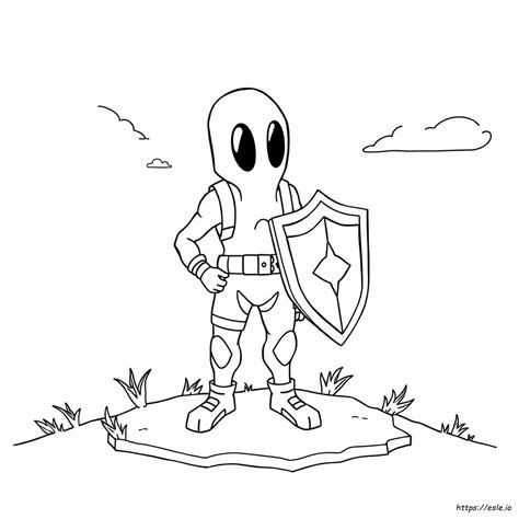 Kolorowanki Fortnite Skórka Peely