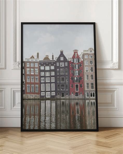 Canal Houses Of Amsterdam Stretched Canvas Or Fine Art Print I