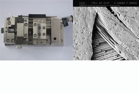 200n Compression And Horizontal Bending Stage For Sem Deben Uk In Situ Tensile Testing And Sem
