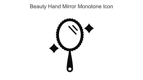 Beauty Hand Mirror Monotone Icon In Powerpoint Pptx Png And Editable