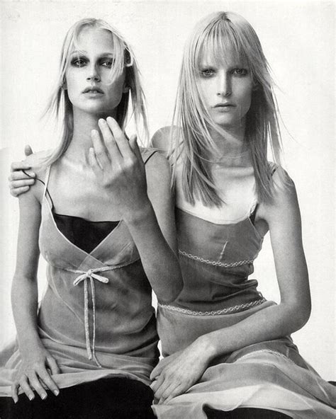 Esther De Jong And Kirsten Owen For Alberta Ferretti Springsummer 1997 Photographed By Steven