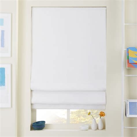 Linencotton Roman Shade Blackout Liner White Remodelista Roman