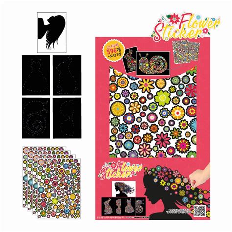 [단독기획] 아이도 떼어 붙이기 쉬운 어여쁜 꽃스티커 활동지 세트 차이의 놀이