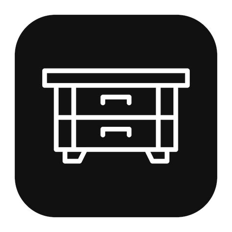 Premium Vector Bedside Table Vector Illustration