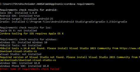 Error Msbuild V40 Ist Not Supported Aborting Ionic V3 Ionic Forum