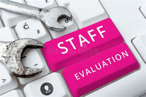Text Sign Showing Staff Evaluation Business Concept Assessment And