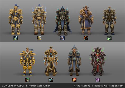 Racial Class Armor Design Fan Art By Arthur Lorenz Mmo Champion