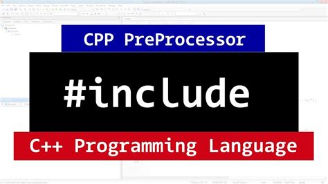Include Preprocessor Directives In C Programming Video Tutorial Youtube