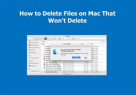 How To Delete File On Desktop That Cannot Be Deleted On Mac Darwins