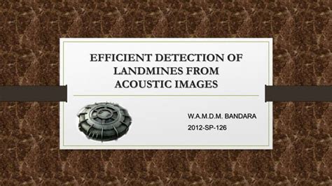 Land Mine Detection Pptx