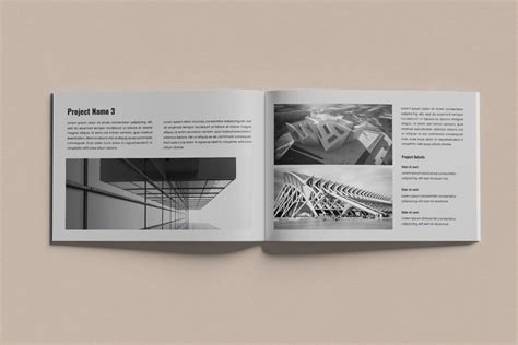 Landscape Building Architecture Portfolio Template Brochure Vectorgraph 125572